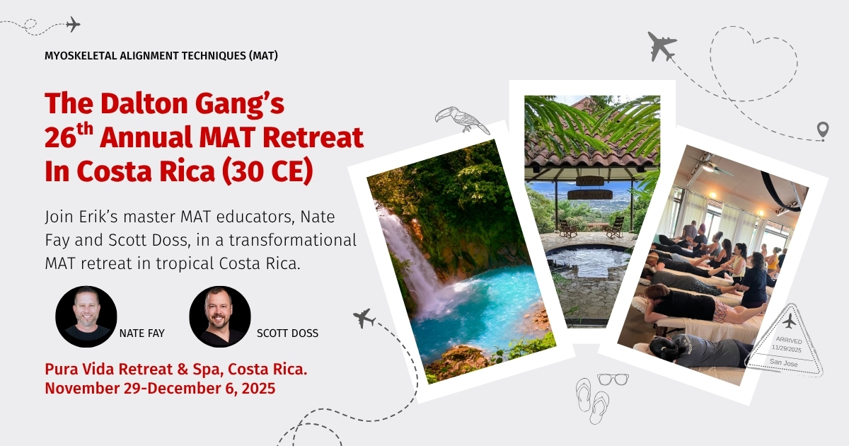 Myoskeletal Alignment Techniques Workshop Retreat in Costa Rica ...